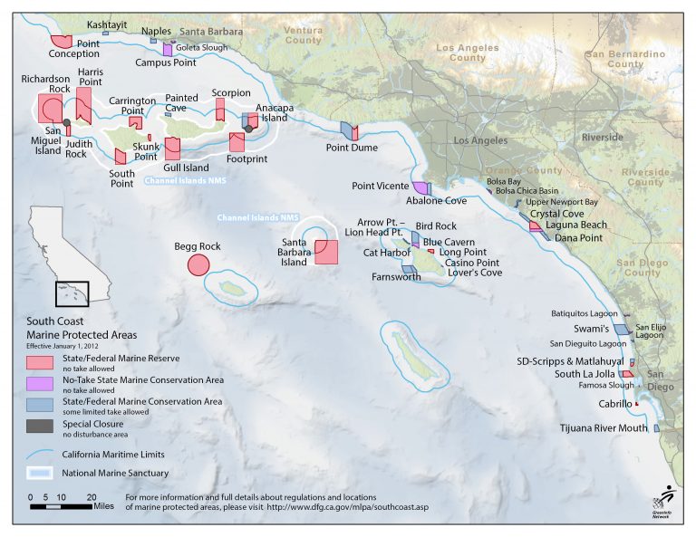 South Coast Region – California MPAS